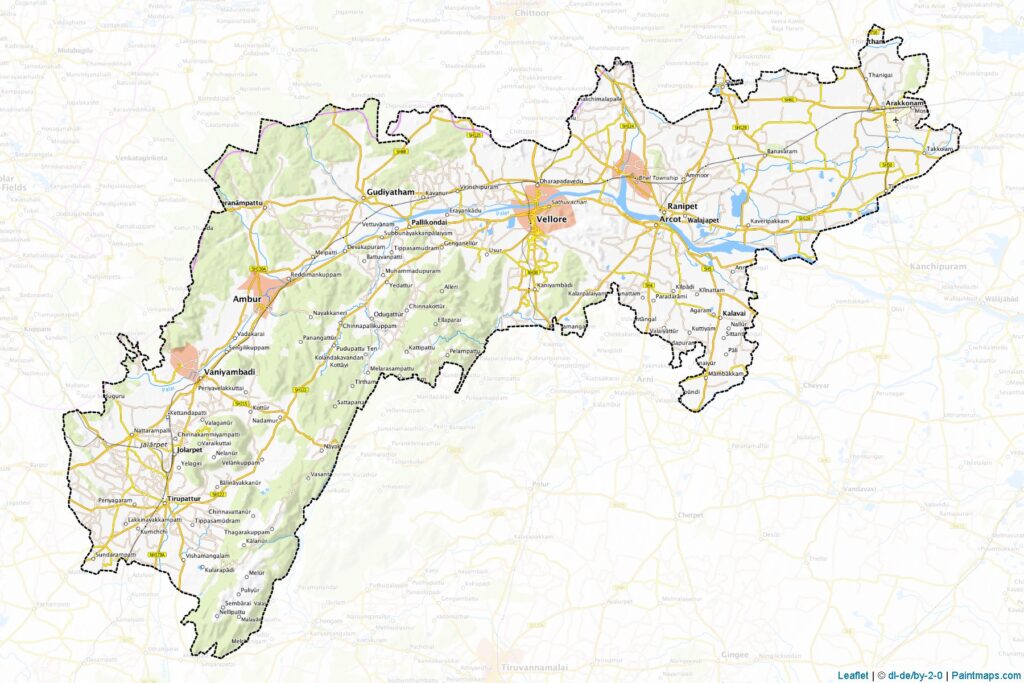 Explore Vellore Districts: Towns and Villages